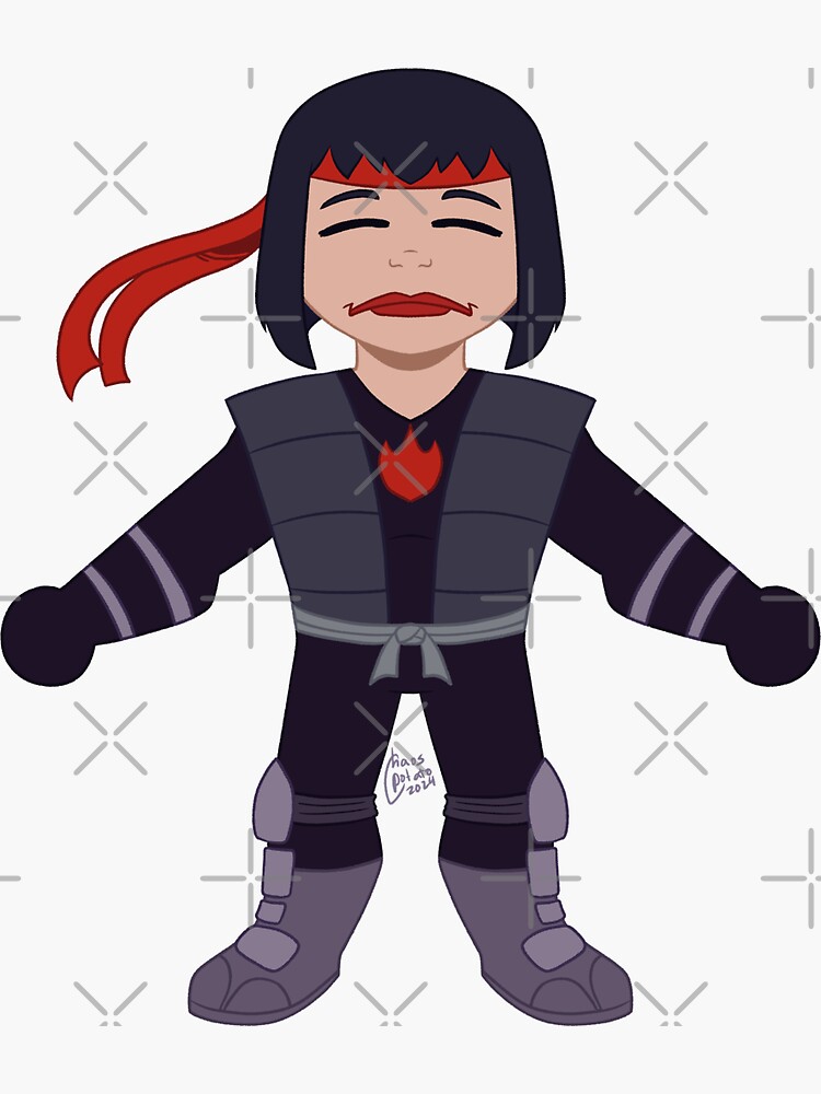 "Goofy buff woman" Sticker for Sale by Chaos-Potato | Redbubble