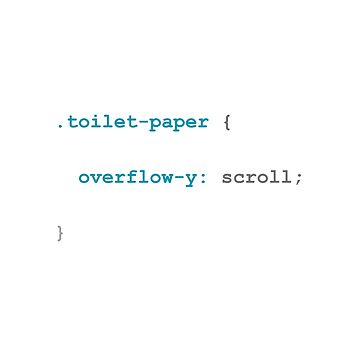 "Funny programming meme, software, developer, toilet paper" Sticker for ...