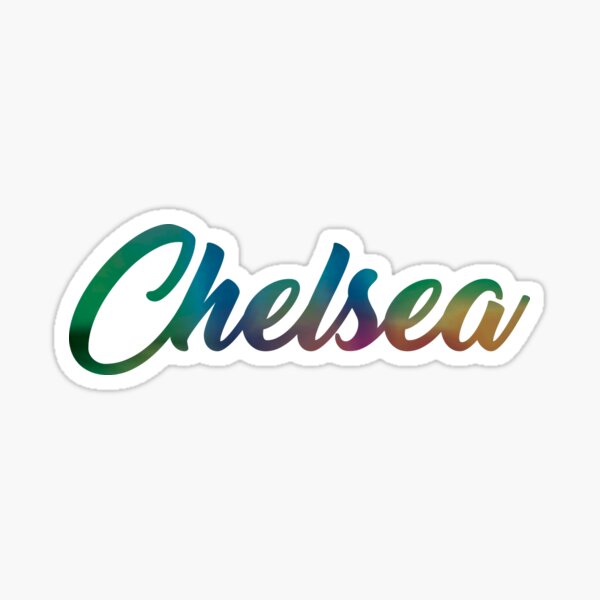 "Chelsea" Sticker by xRadicalRainbow | Redbubble