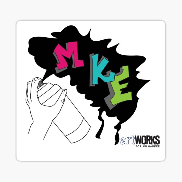 "MKE Graffiti Design" Sticker by ArtWorks4MKE | Redbubble