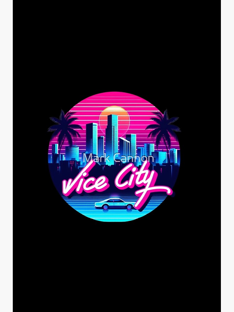 "Neon Vice City Logo" Poster for Sale by KingKongBrody | Redbubble