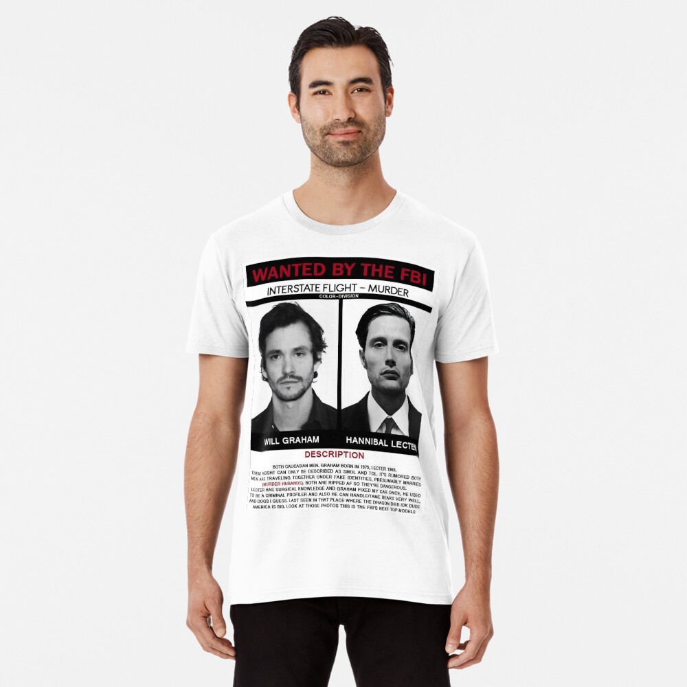 "Hannibal lecter and will graham wanted poster" Poster for Sale by ...