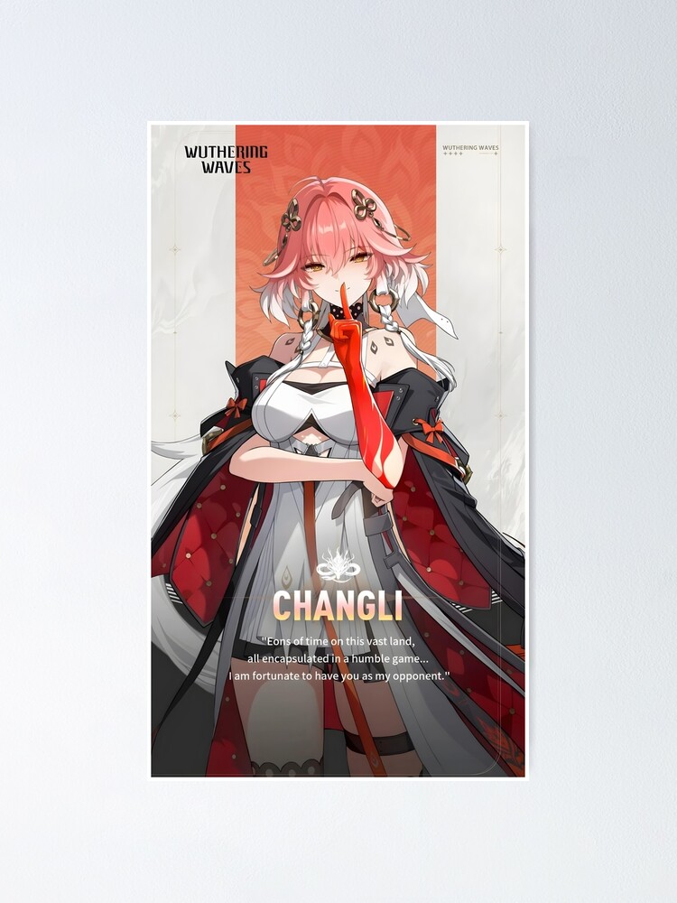 "Wuthering Waves - Changli Character Official Poster" Poster for Sale ...