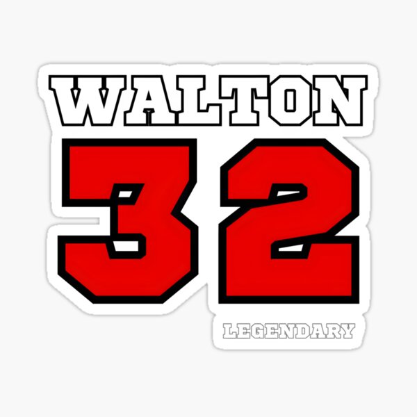 "Bill Walton Basketball 32 Legendary" Sticker for Sale by MrChimpStore ...