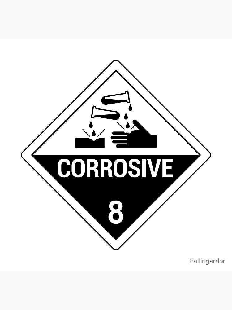 "Danger Warning Corrosive Chemical Lab Safety Sign" Poster for Sale by ...