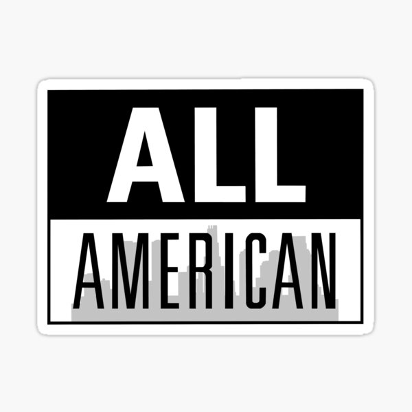 "All American Logo" Sticker for Sale by mental-tvaddict | Redbubble
