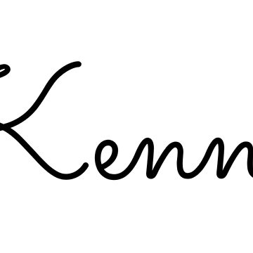 "Writing Kenna Name Label" Sticker for Sale by NormadWorld | Redbubble