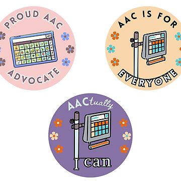 "AAC Advocate Sticker Pack - SLP, SPED, OT, PT" Sticker for Sale by ...