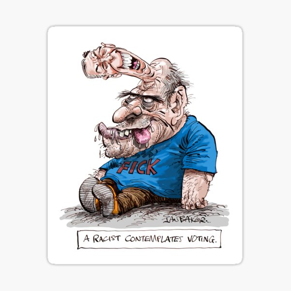 "Nigel Farage caricature" Sticker for Sale by IanBakerToons | Redbubble