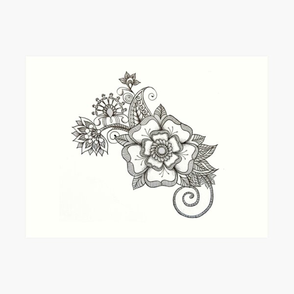 "Yorkshire Rose Pattern" Art Print for Sale by Lycanthrill1 | Redbubble