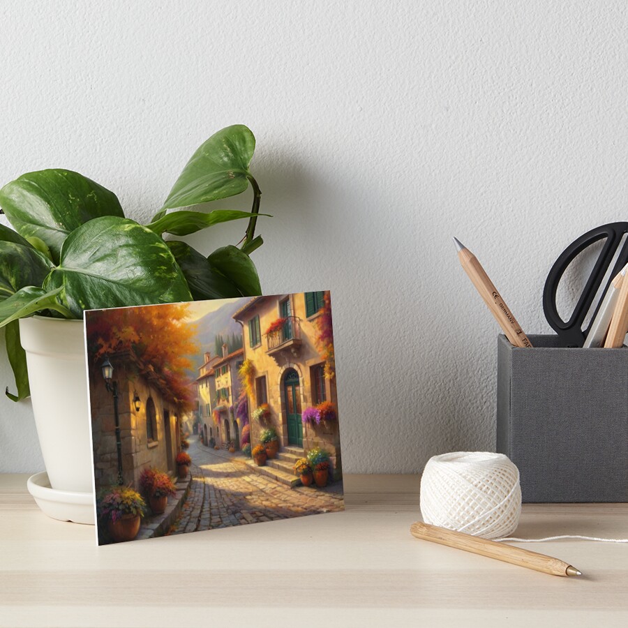 "Autumn in Italian Alleyways" Poster for Sale by BlareBlare | Redbubble