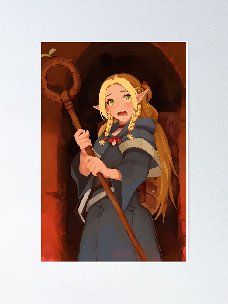 "Dungeon Meshi - Marcille Donato Scared " Poster for Sale by ...