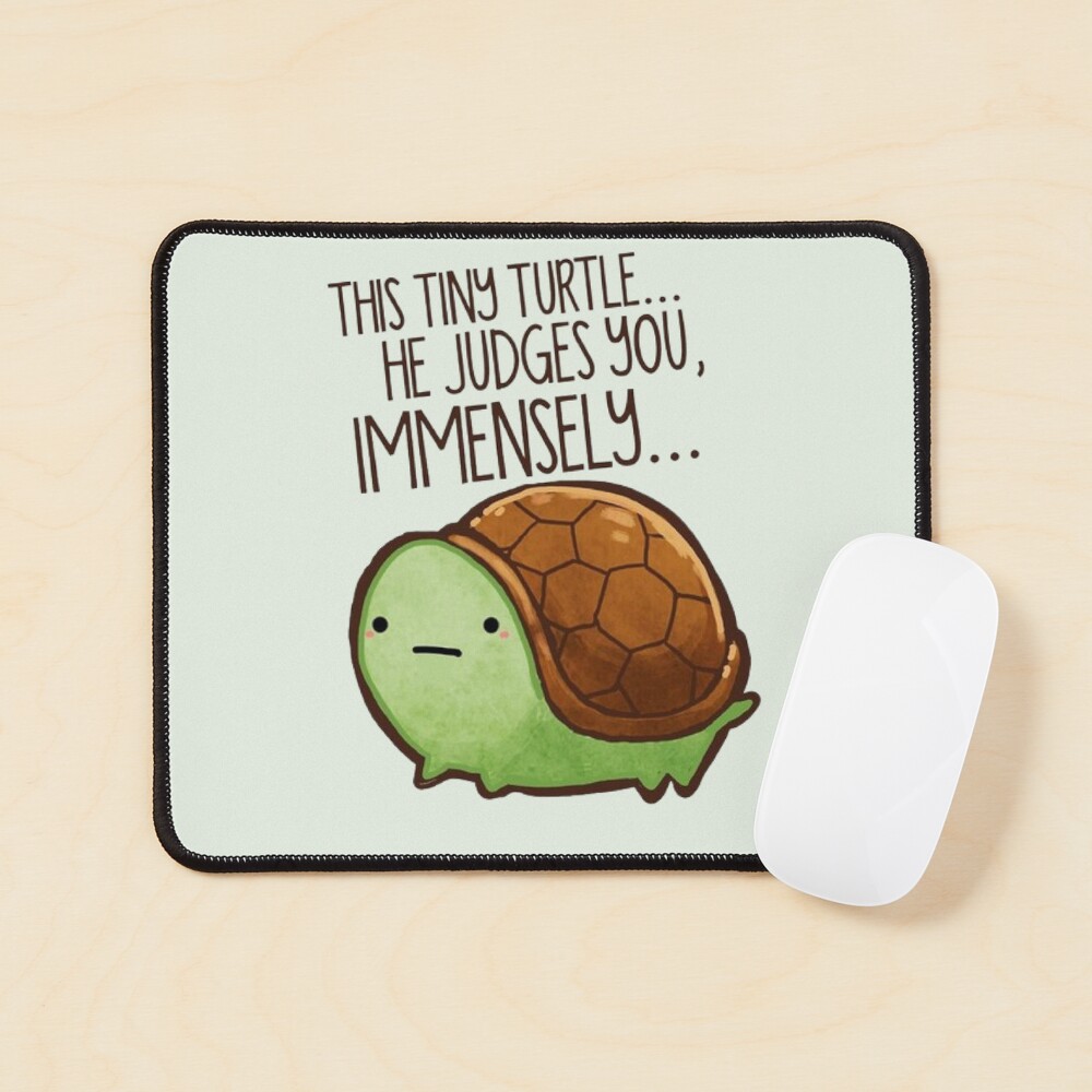 "This turtle.. he judges you." Sticker for Sale by Meowlight12 | Redbubble