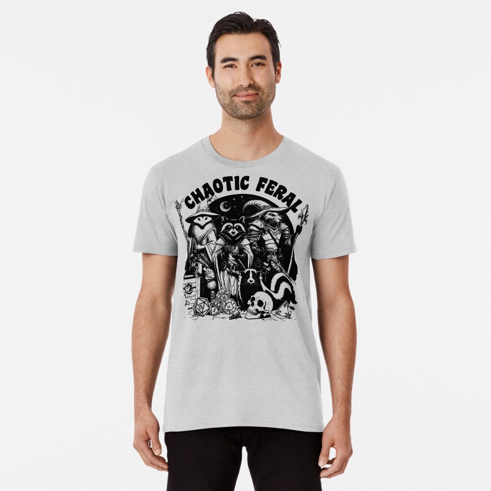 "DND Funny RPG Alignment: Chaotic Feral. Trash animal party: critters ...