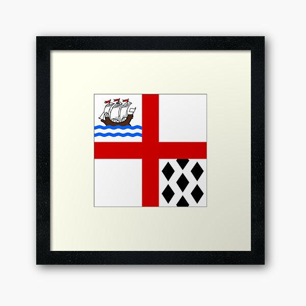 "Flag of Nanaimo" Framed Art Print for Sale by abbeyz71 | Redbubble