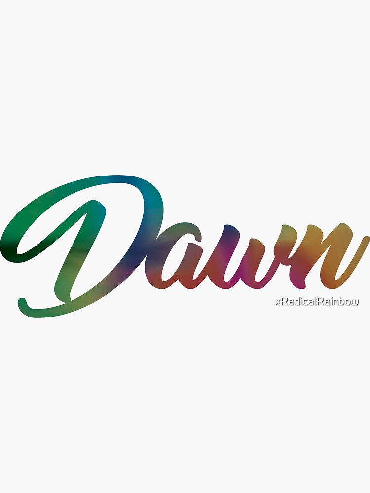 "Dawn" Sticker for Sale by xRadicalRainbow | Redbubble