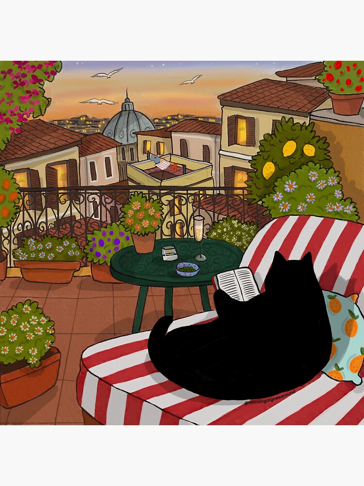 "Stanis Reading on the Terrace" Sticker for Sale by romangal | Redbubble