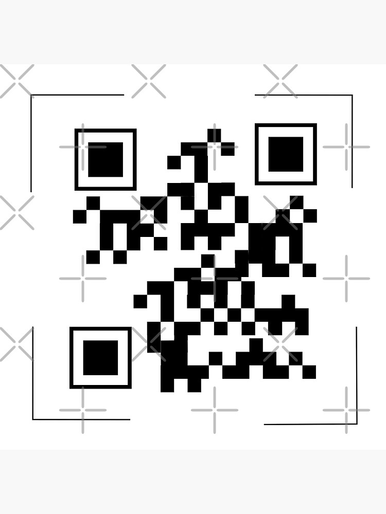 "rickroll qr code" Sticker by TarkanM | Redbubble