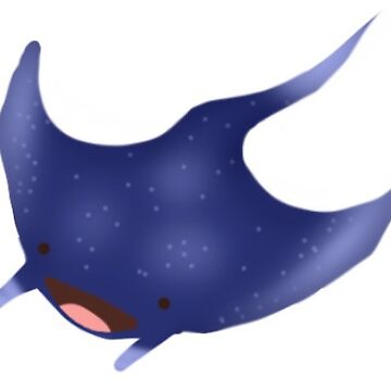 "Happy Manta Ray" Sticker for Sale by EchoGecko-- | Redbubble
