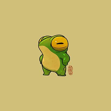 "cute baby chibi frog artwork asian style" Sticker for Sale by ...