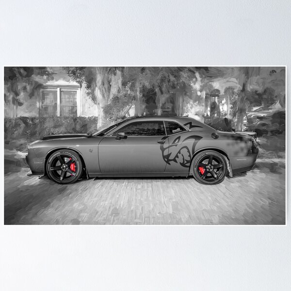 "2023 Dodge Challenger SRT Hellcat Redeye X101" Poster for Sale by RichFrancoCars | Redbubble
