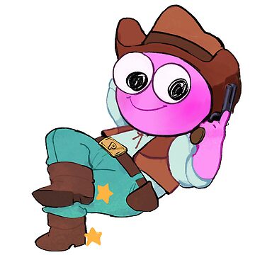 "Smiling friends: Cowboy Pim" Sticker by Nittze | Redbubble