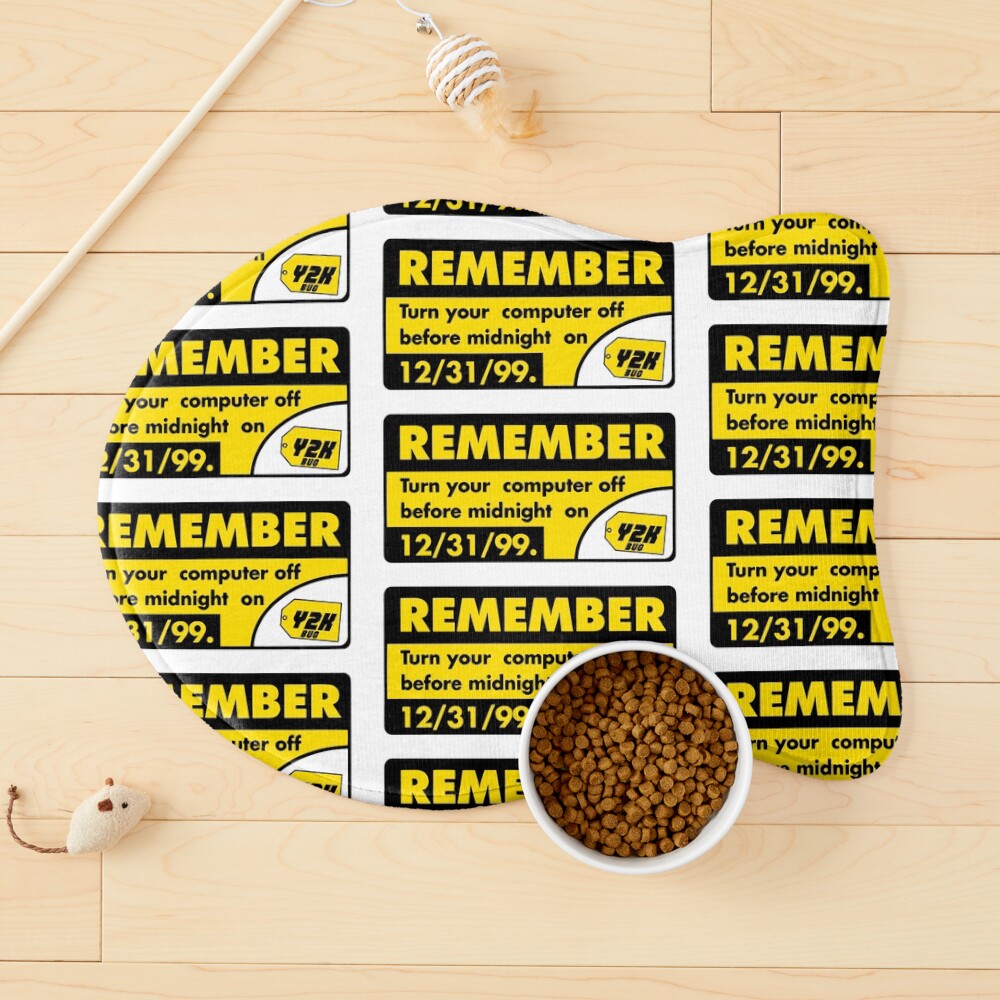 "Y2K Turn your computer off before midnight - 1999 Y2K Bug Sticker ...