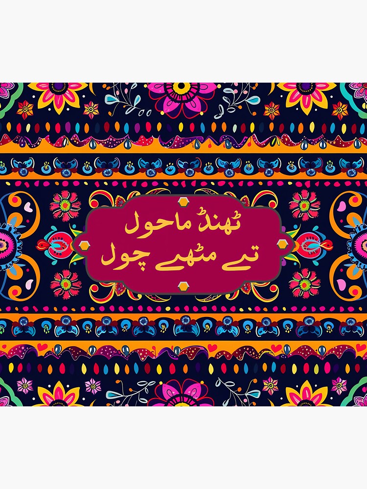 "Funny Pakistani Truck Poetry" Sticker for Sale by EthnicDoodles ...