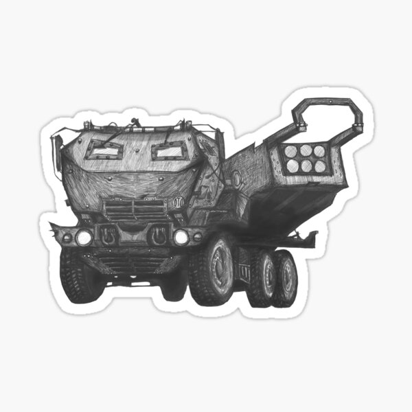 "M142 HIMARS Digital Art" Sticker for Sale by tanksonpapers | Redbubble