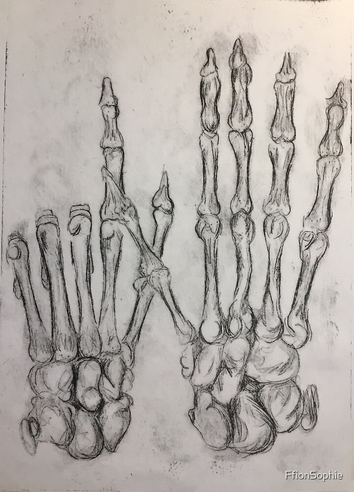 "Skeleton hand print 7deadlysins" by FfionSophie | Redbubble