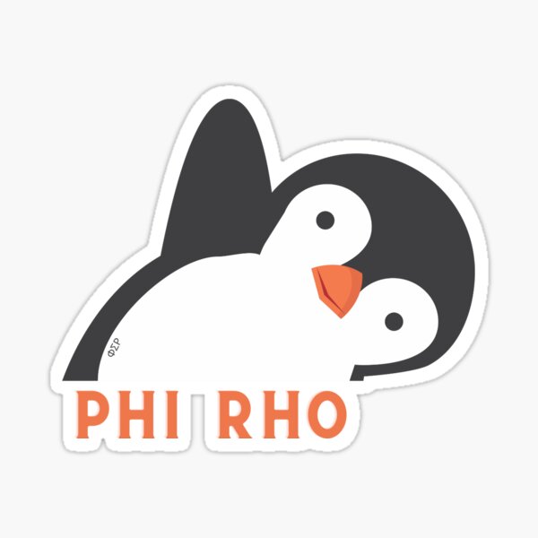 "phi rho penguin" Sticker for Sale by tays-designs- | Redbubble