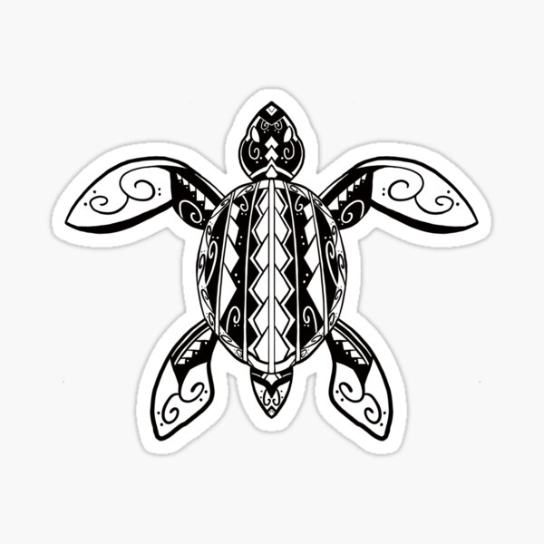"Tribal Leatherback Sea Turtle" Sticker for Sale by Steeb757 | Redbubble