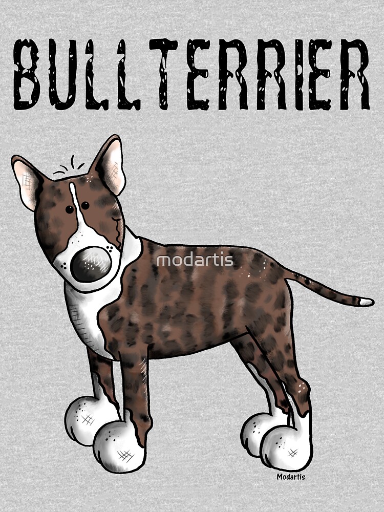 "Cute Bull Terrier Comic - Bullterrier - Dog - Dogs - Gift" T-shirt for ...