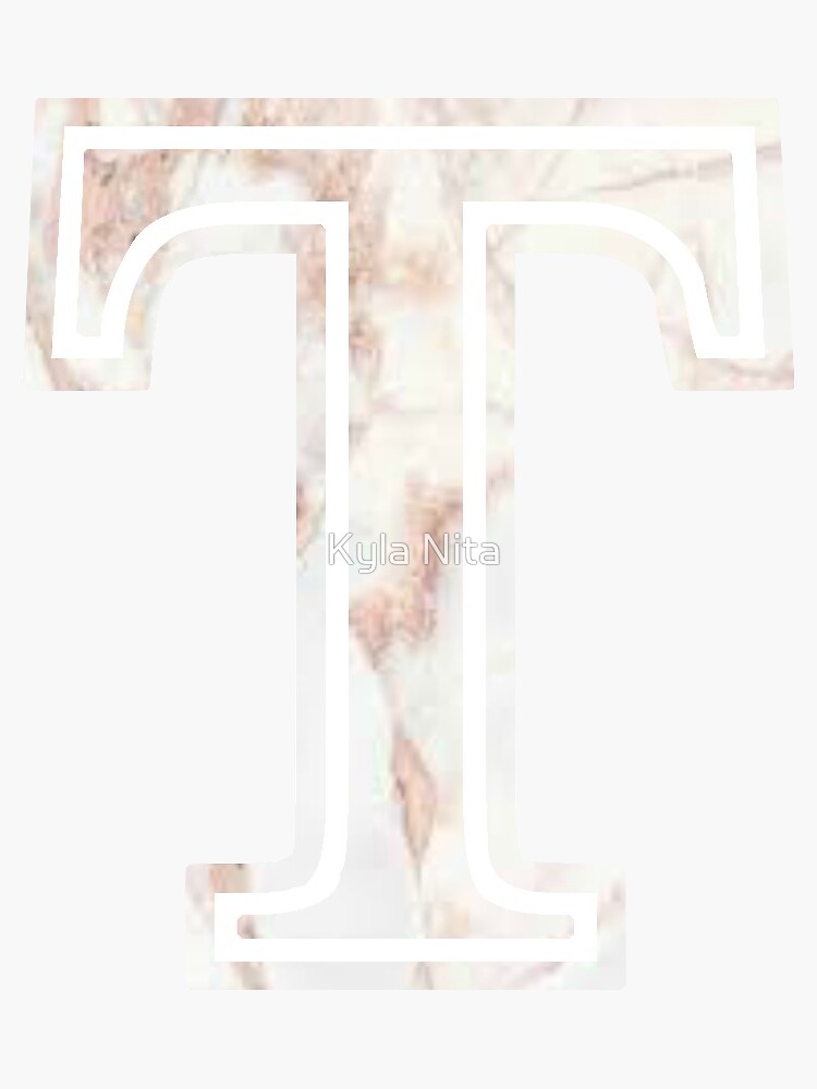 "Tau - pink marble" Sticker for Sale by k16kynita | Redbubble