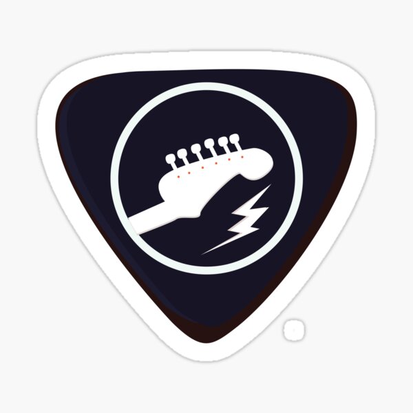 "Guitar Pick" Sticker for Sale by PZAndrews | Redbubble