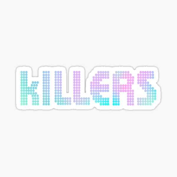 "The killers" Sticker for Sale by White Cloud | Redbubble