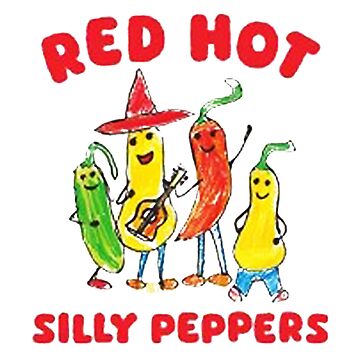 "silly peppers" Sticker for Sale by leowari | Redbubble