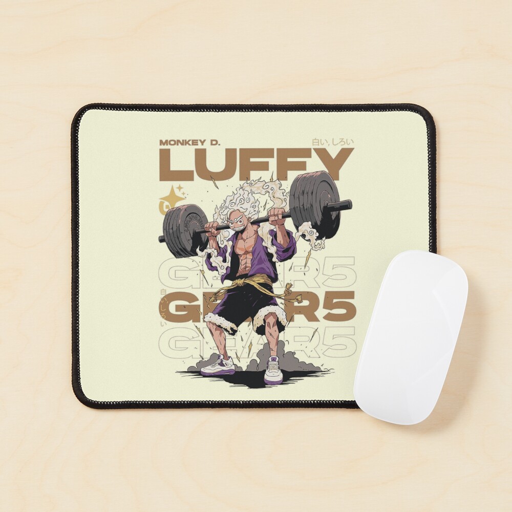 "Gear 5 Gym Luffy" Sticker by Playful-Monster | Redbubble