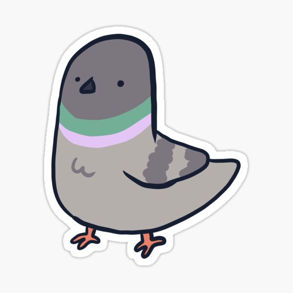 "Pigeon " Sticker for Sale by Artofmayara | Redbubble