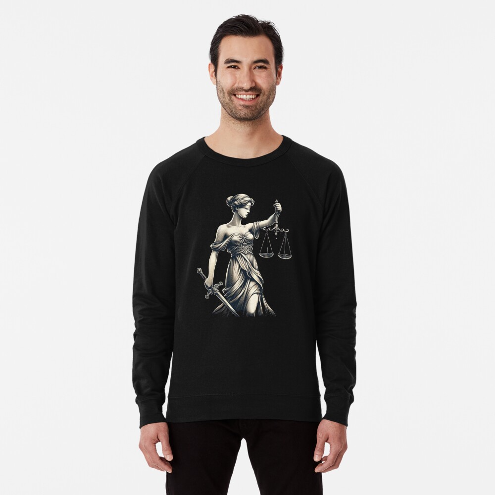 "lady justice classic minimalist design" Sticker for Sale by ...