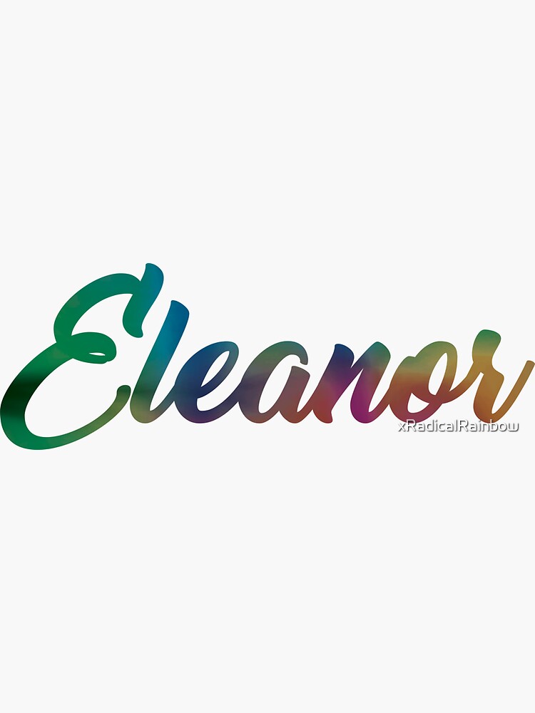 "Eleanor" Sticker for Sale by xRadicalRainbow | Redbubble
