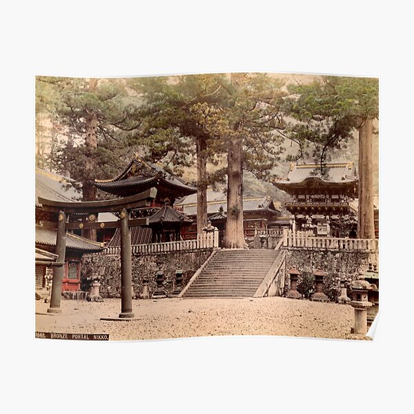 "Bronze portal, Nikko" Poster by Fletchsan | Redbubble