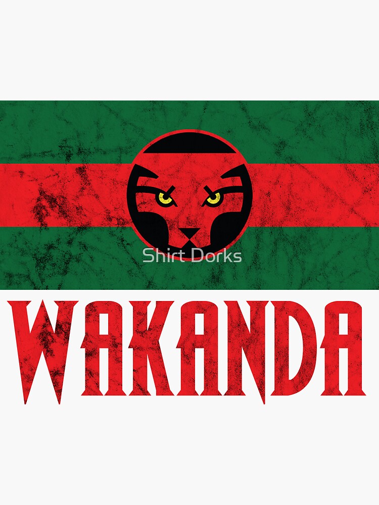 "wakanda flag" Sticker by Shiertdork | Redbubble