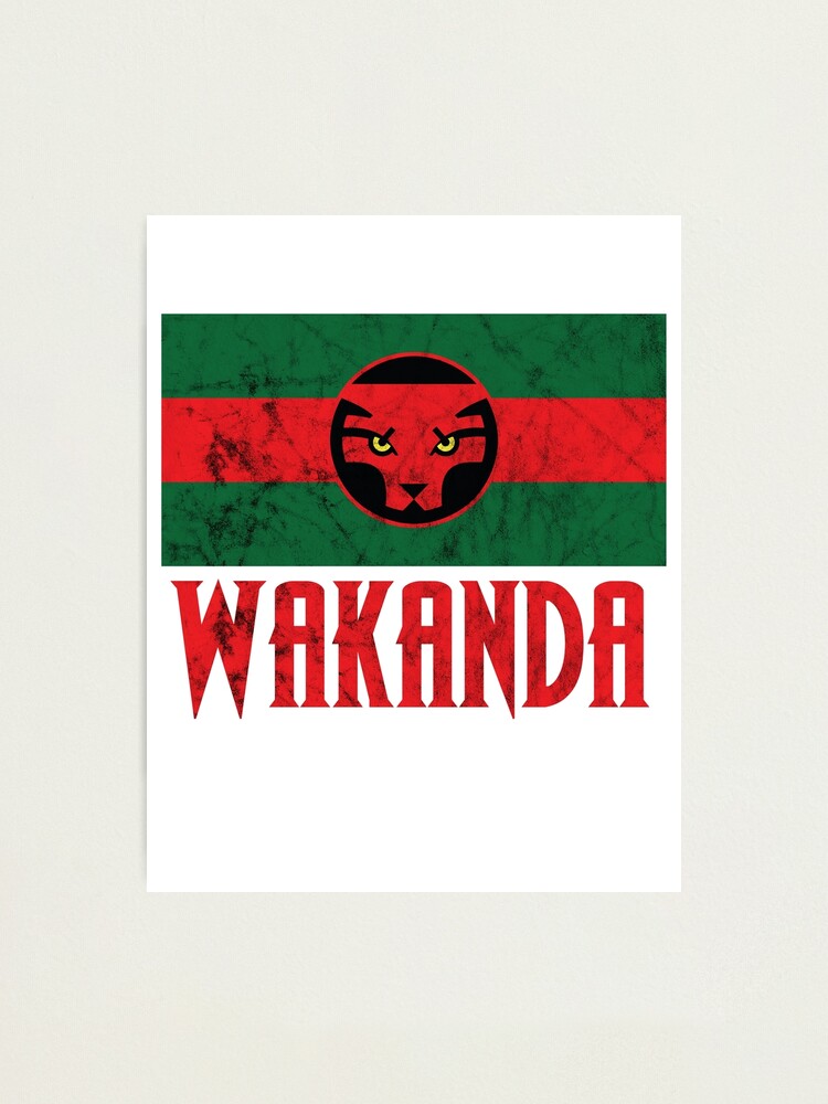 "wakanda flag" Photographic Print by Shiertdork | Redbubble