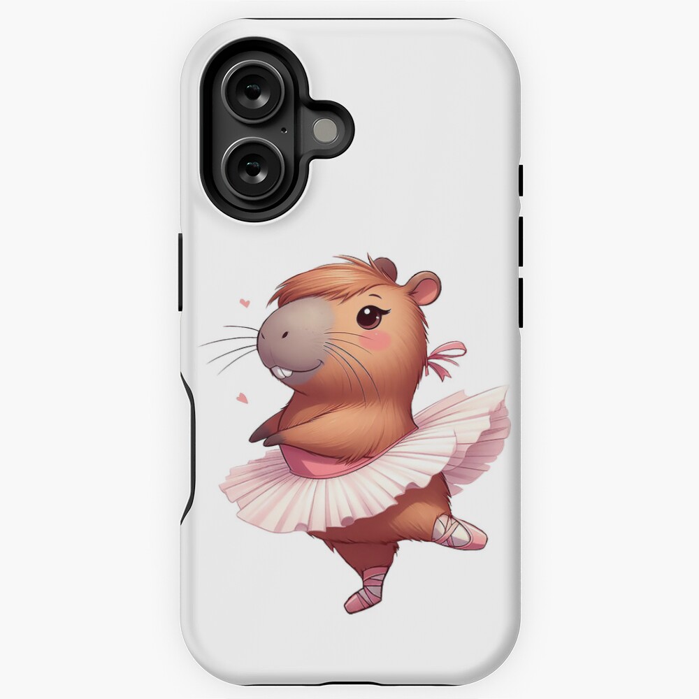 "Cute Capybara Dancing in a Tutu" Sticker for Sale by Marichkaart ...
