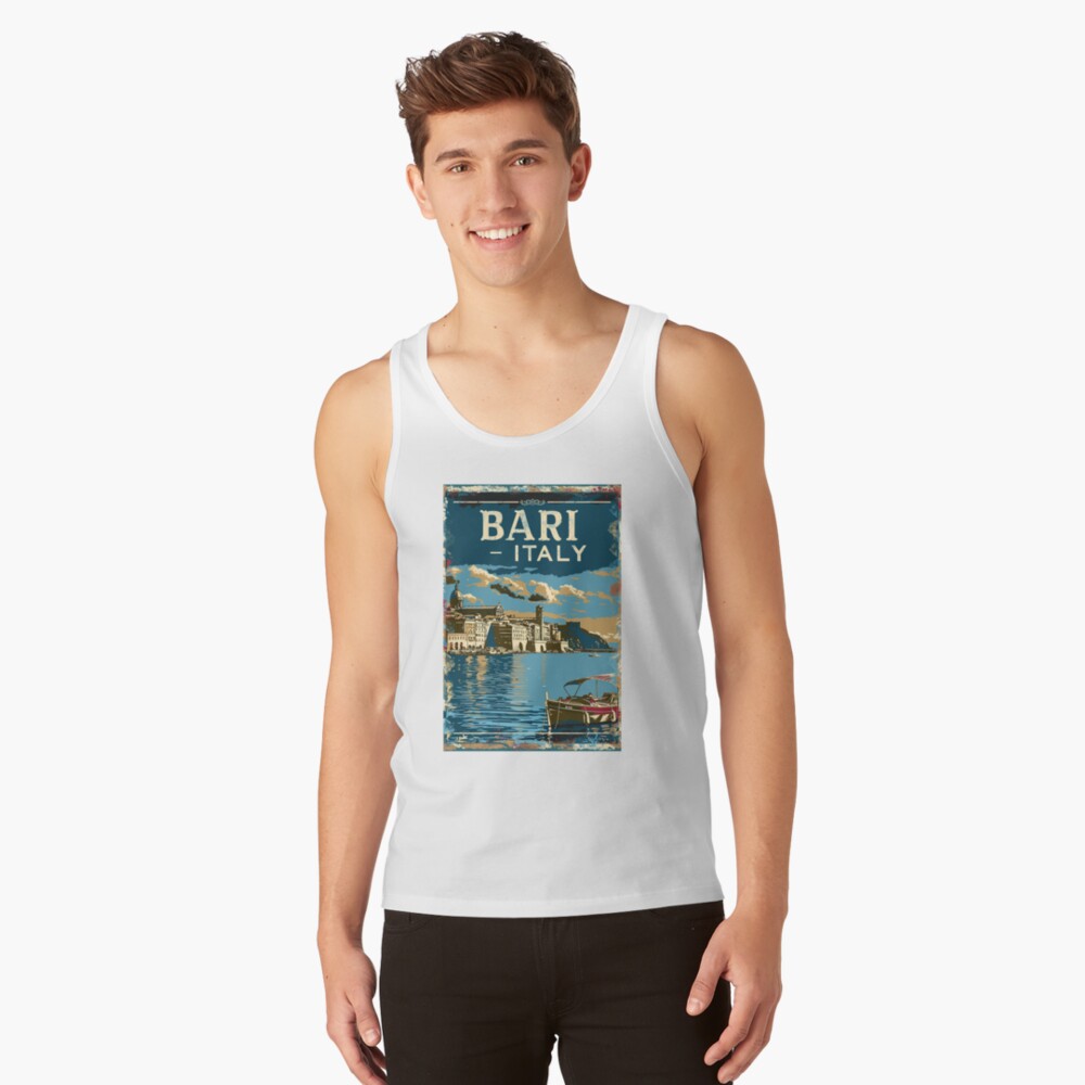 "A Vintage Travel Illustration of Bari - Italy" Sticker for Sale by ...