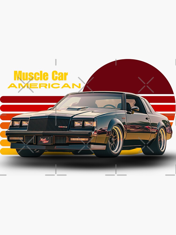 "American Muscle Sports Car Muscle Car" Sticker for Sale by ...