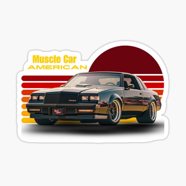 "American Muscle Sports Car Muscle Car" Sticker for Sale by ...