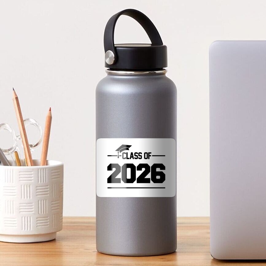 "Class of 2026" Sticker for Sale by LinDraws | Redbubble