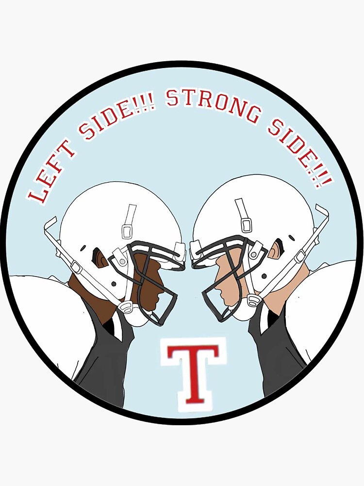 "left side strong side" Sticker for Sale by SdrawdeDesigns | Redbubble